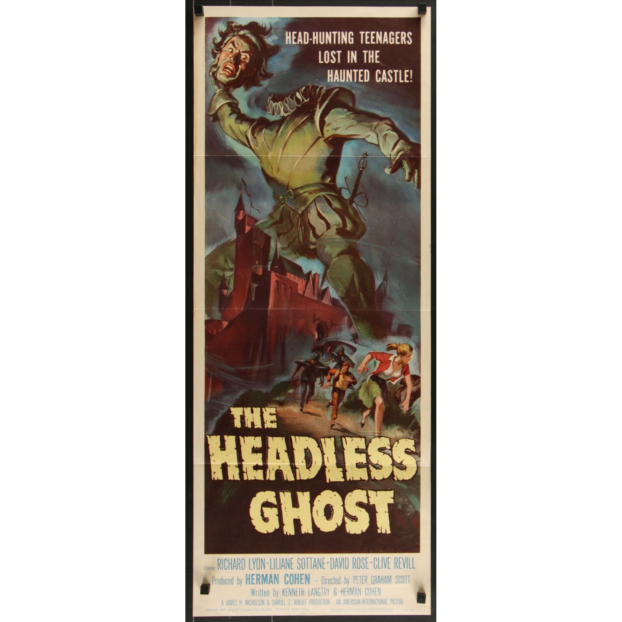 The Headless Ghost (1959) Original Movie Poster Rolled 14" x 36" – PopCatalog