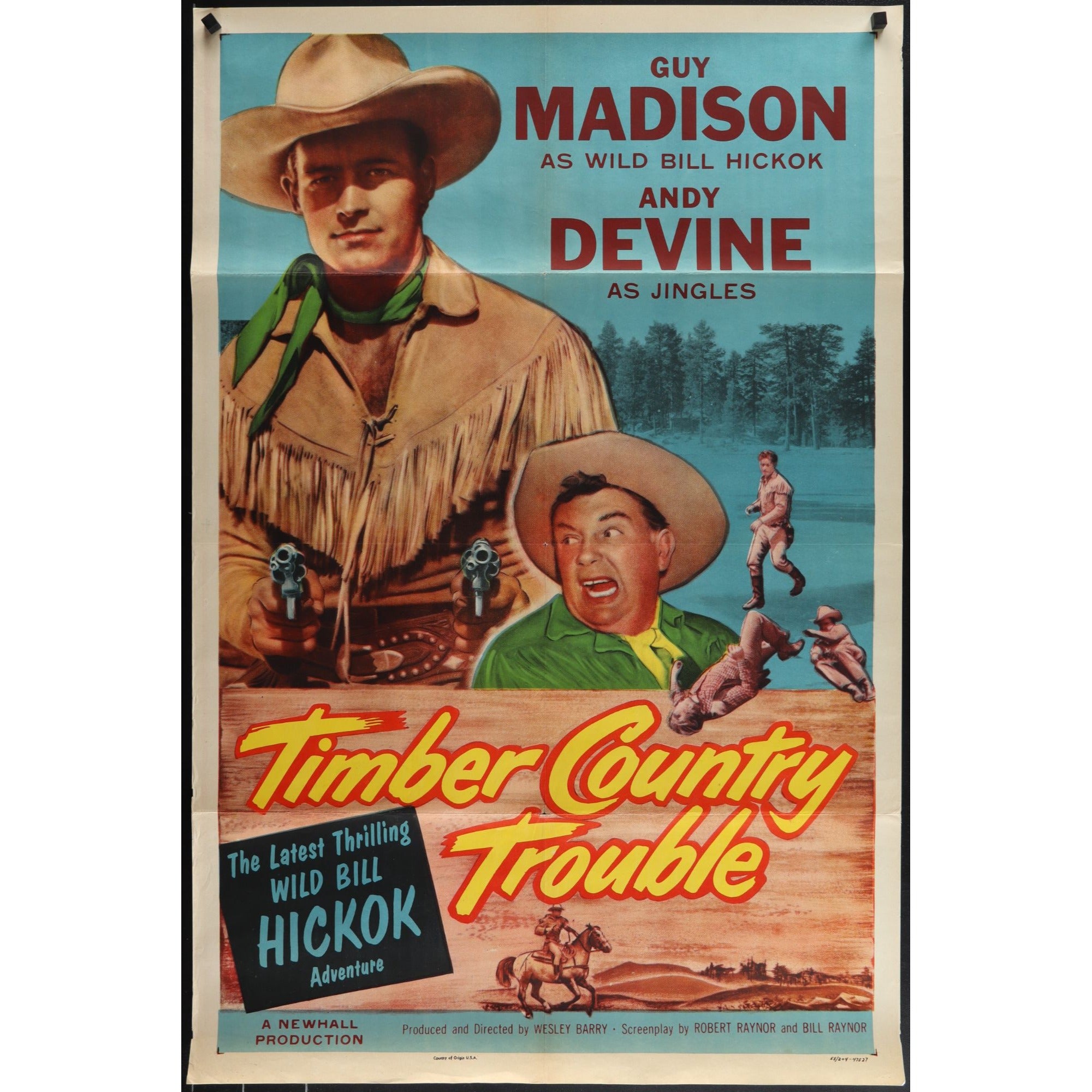 Timber Country Trouble (1955) Original Movie Poster 27x41 – PopCatalog