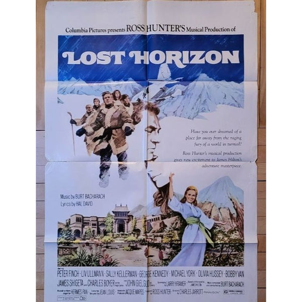 Lost Horizon (1973) Original Movie Poster 27x41 Folded Peter Finch – PopCatalog